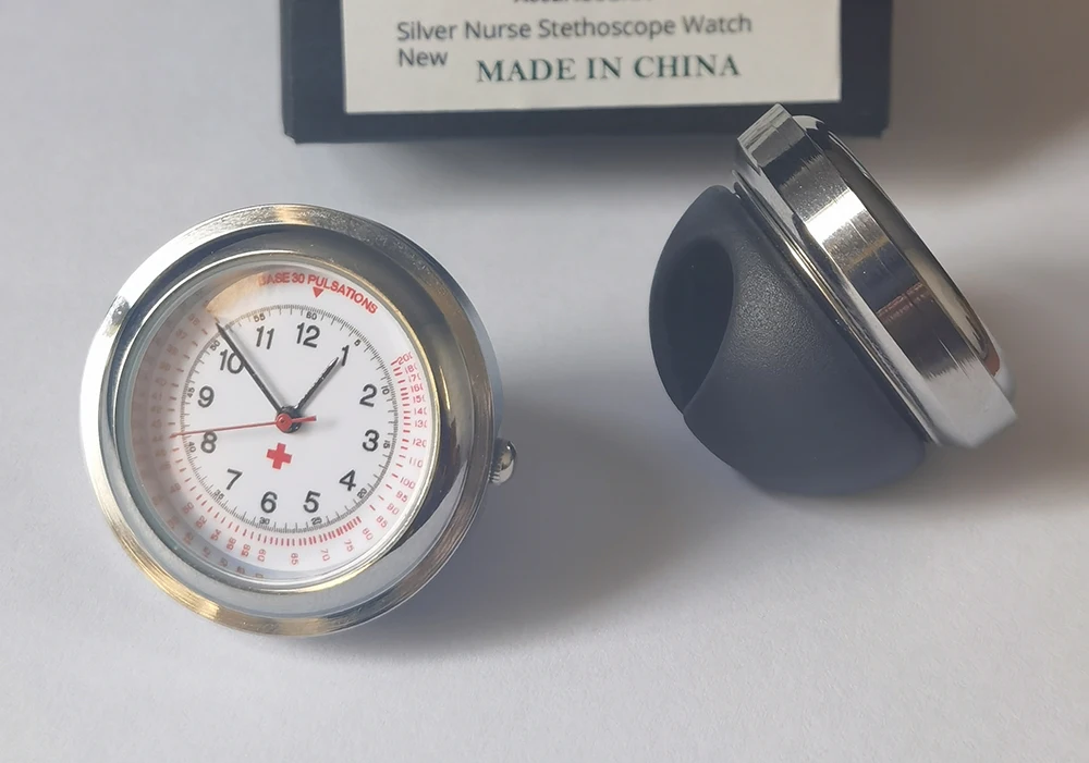 Medical Analog Stethoscope Watch with Medical Symbols