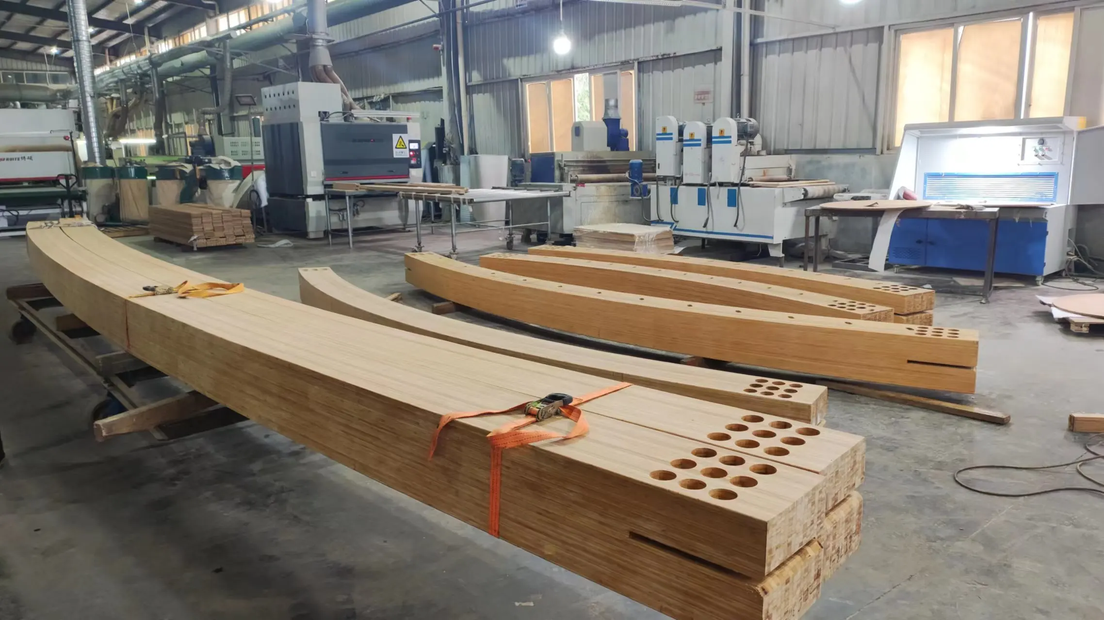 Greezu Curved Bamboo Beam Bamboo House Material Straight Engineered ...