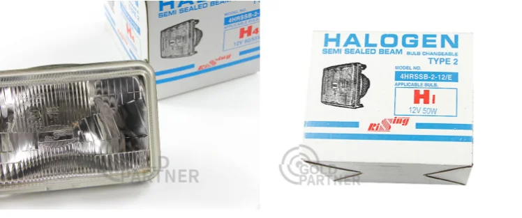 H6024 H4656 H4651 H4652 12V Semi-Sealed Beam Halogen Lights