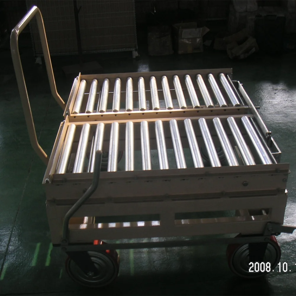 Trolley for Mold Handling - Hand Cart with Roller Conveyor