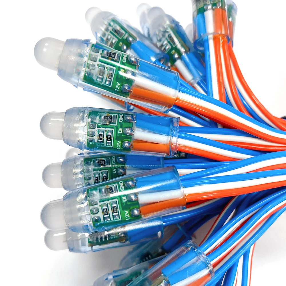 Outdoor Christmas 12mm Ws2811 Led Pixels Ip68 Digital Rgb Led Pixel ...