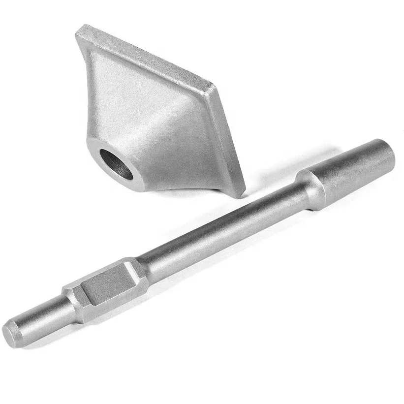 Machine Drilling Tool 1-1/8" Hex Tamper Shank & Plate Jack Hammer Parts ...