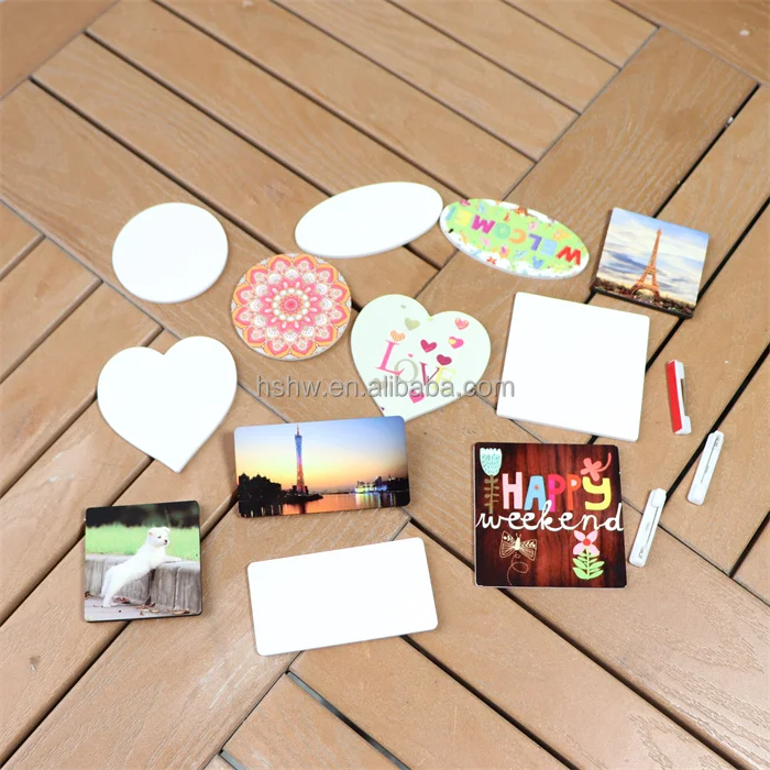 Personalize White Blank Name Badge MDF Sublimation Button