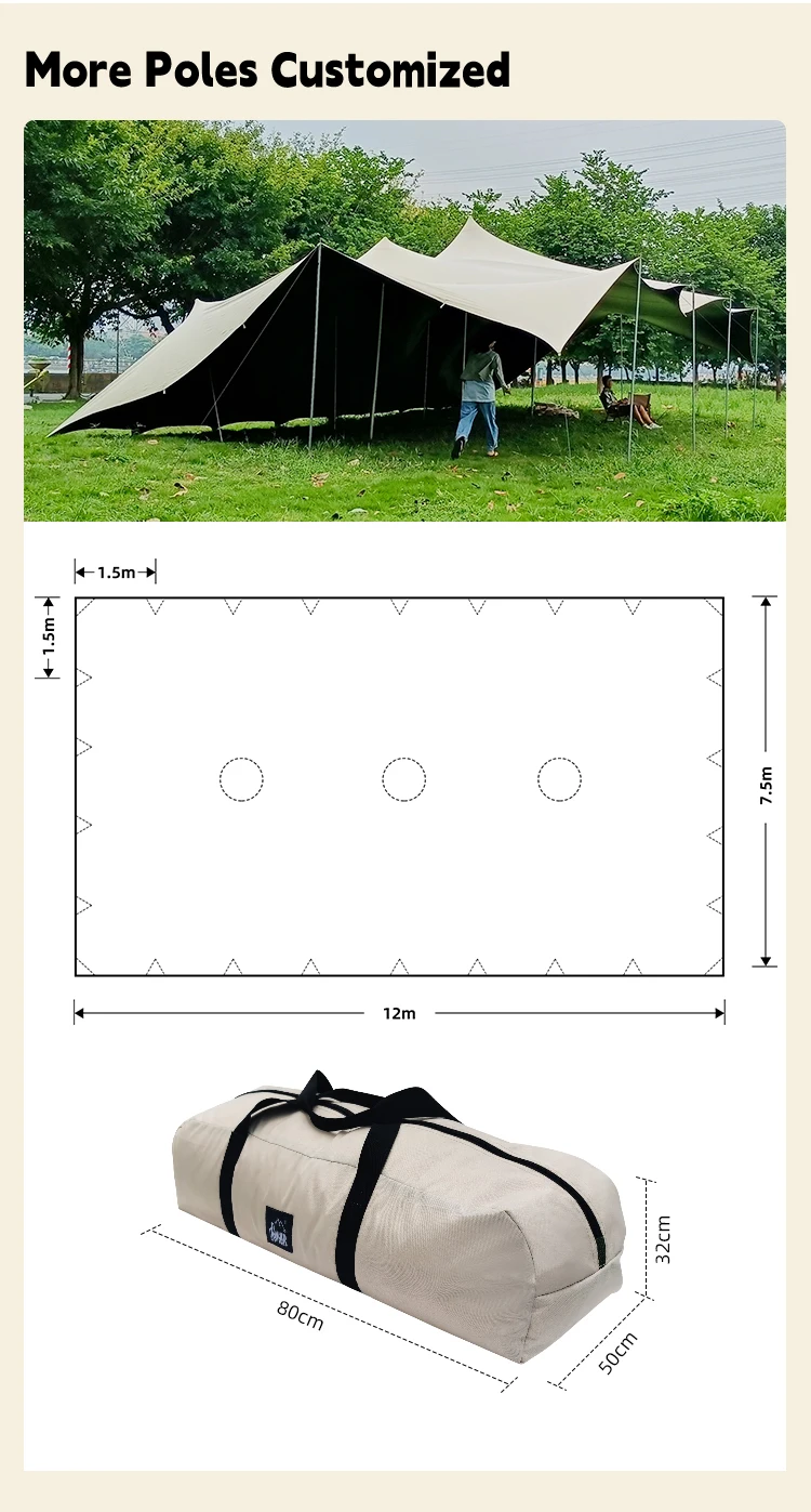 Large Outdoor Stretch Tent Waterproof Big Wedding Tent for Outdoor ...