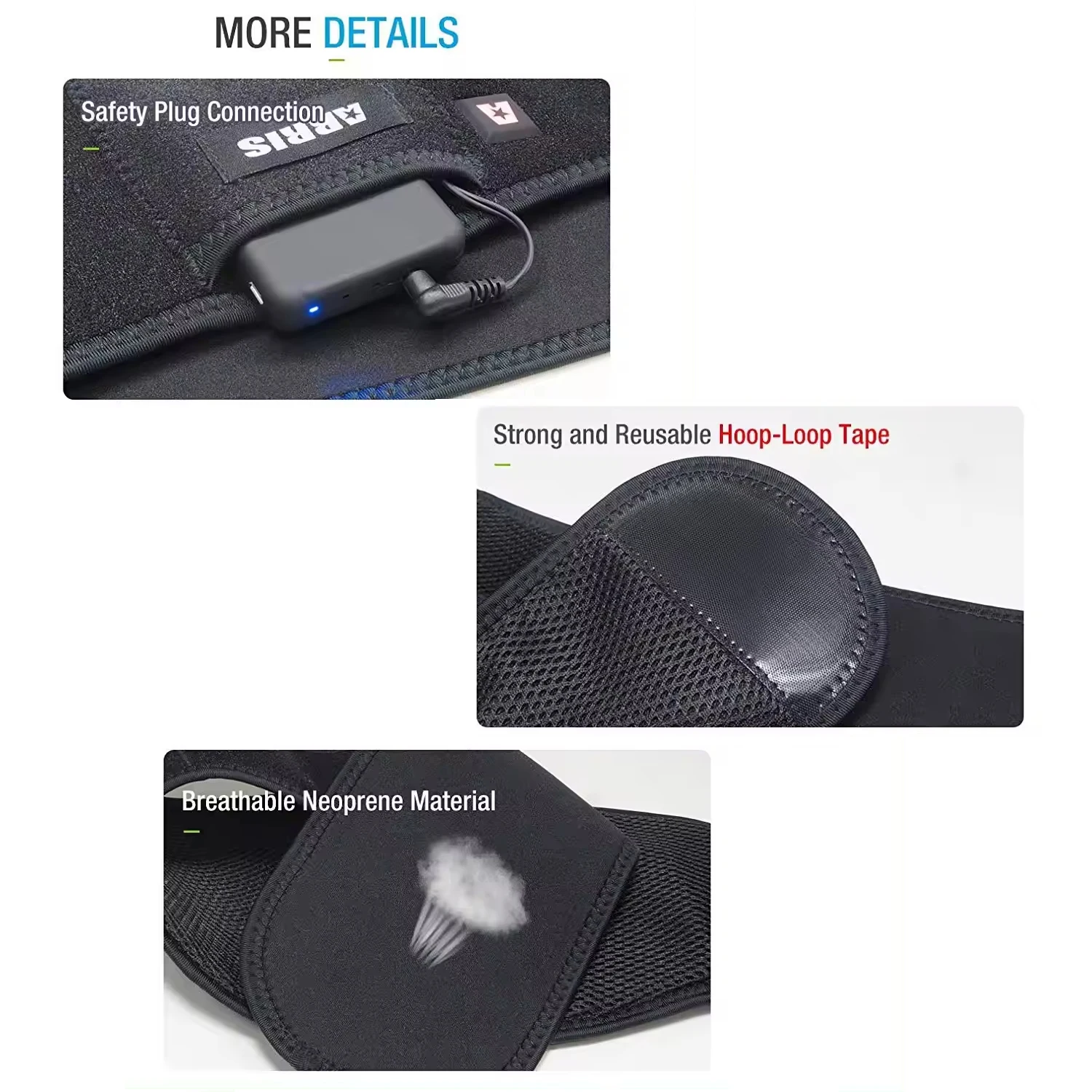 Oem Rechargeable Battery Lower Back Pain Relie Waist Heating Belt ...