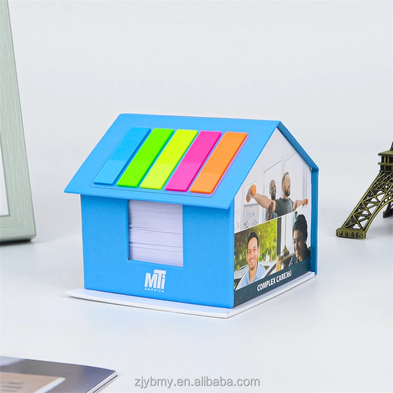 Wholesale 3d House Shape Sticky Note Memo Pad Customized Paper Block ...