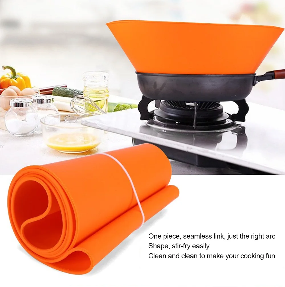 Kitchen Frywall Splatter Guard - Anti Oil Silicone Barrier