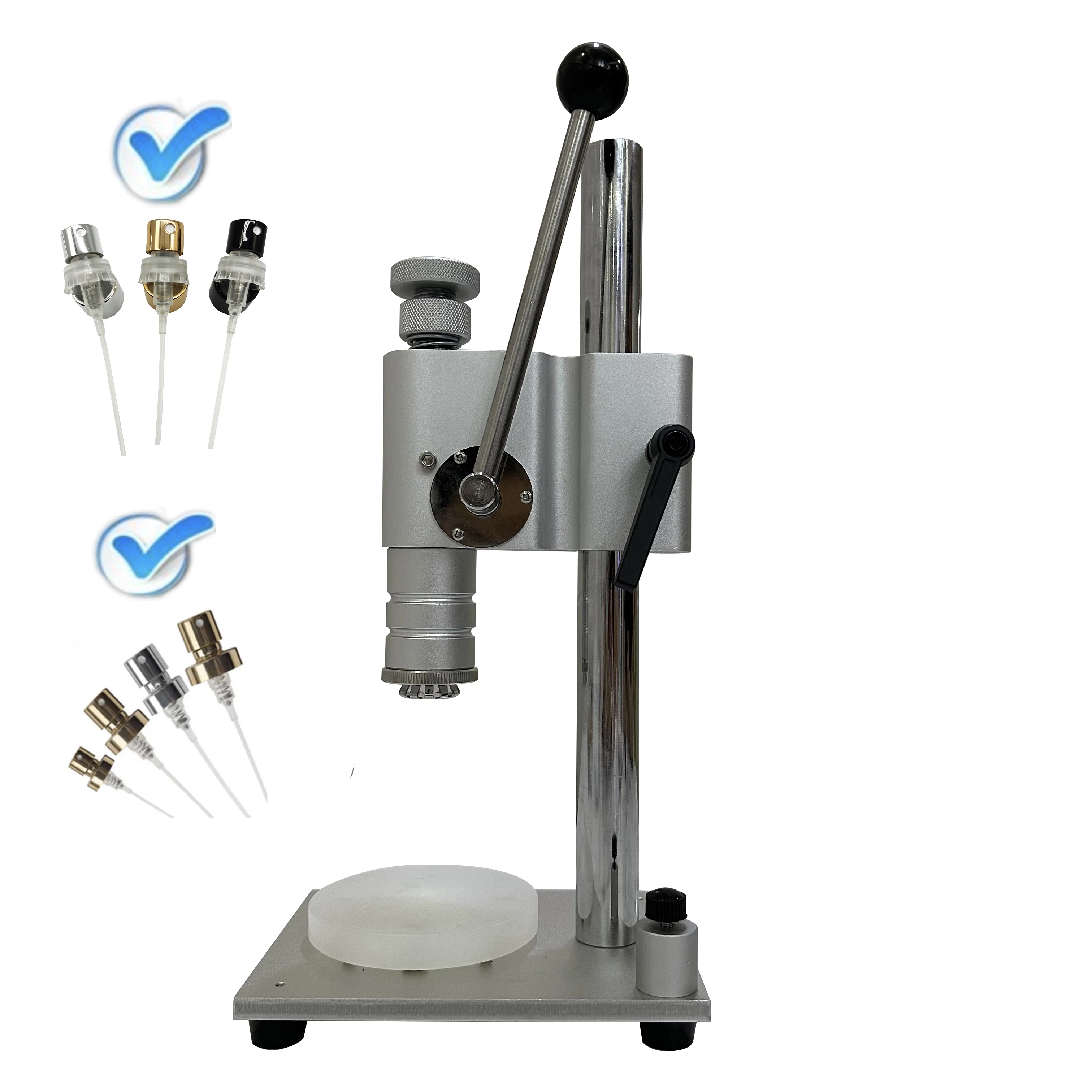 Manual Desktop Crimping & Capping Machine for Perfume Bottles