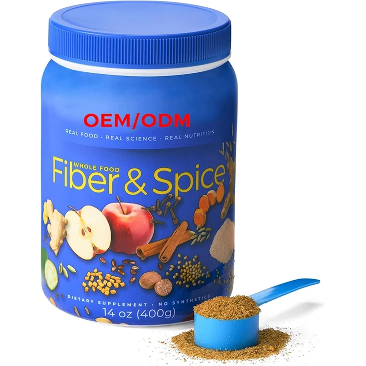 30 Servings Fiber & Spice Psyllium Husk Flax Seed Turmeric & Apple ...