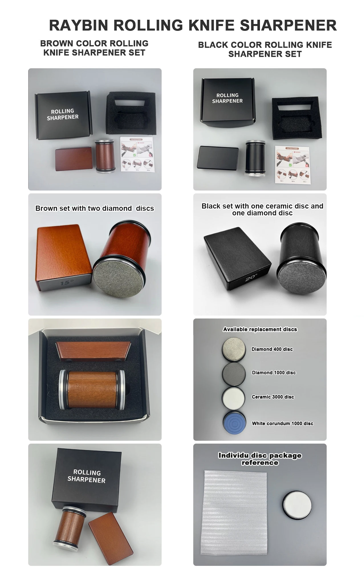 Wooden Oval Afilador De Cuchillos Manual Knife Sharpening Kit Tumbler ...