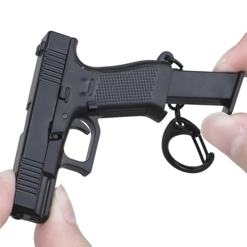 G45 Keychain Mini Pistol Shape Tactical Keychain Glock Model Plastic ...