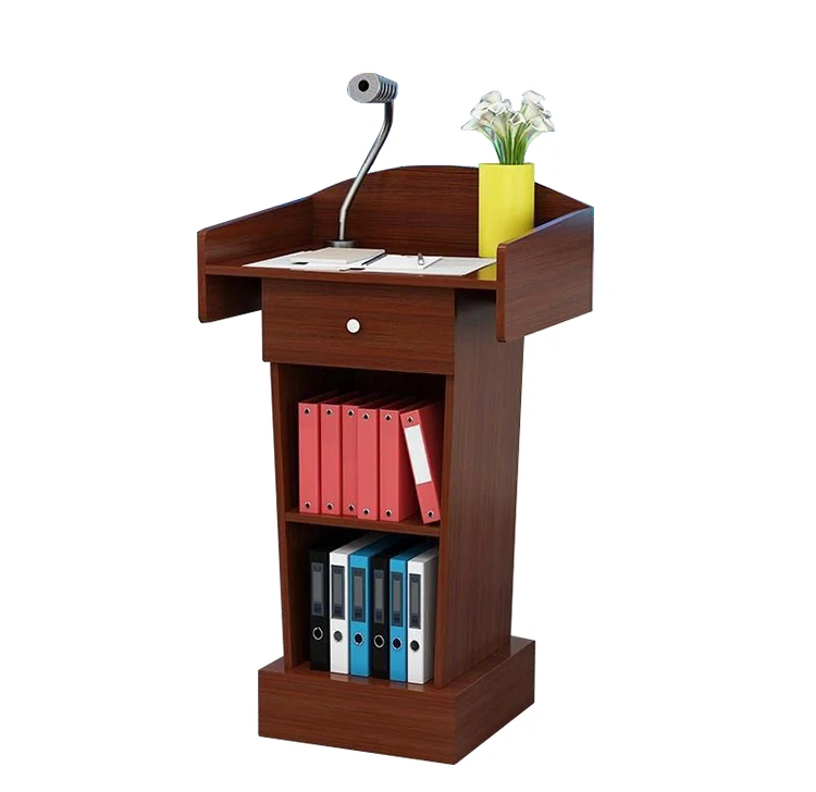 Modern Wood Pulpit Podium Stand For Church School Cheap Lectern Podium ...
