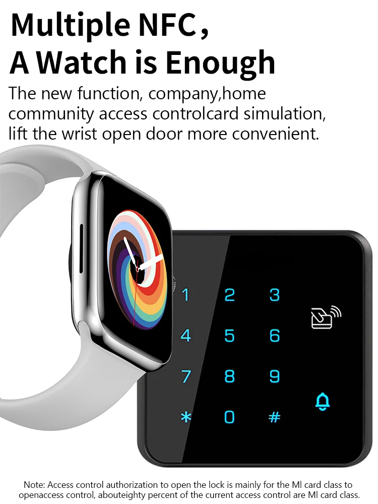 Custom Nfc Android 7in1 Fitness Smart Watch Waterproof Women Men Reloj ...