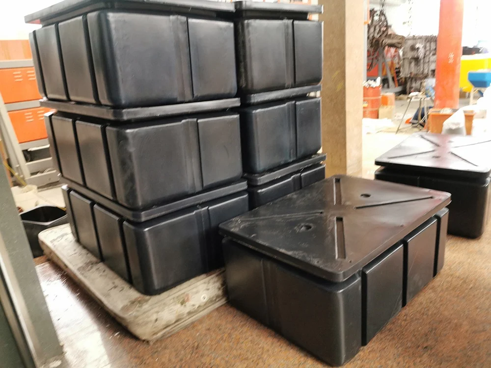 Marine Polyethylene Plastic Pontoon Pe Floating Tank Black Floating ...