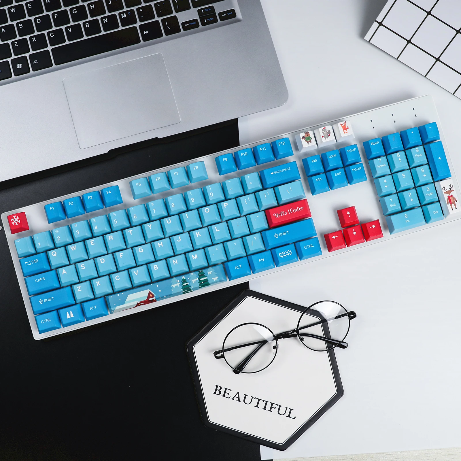 Fog Keycaps - Double Shot INS Style for Gaming Keyboards