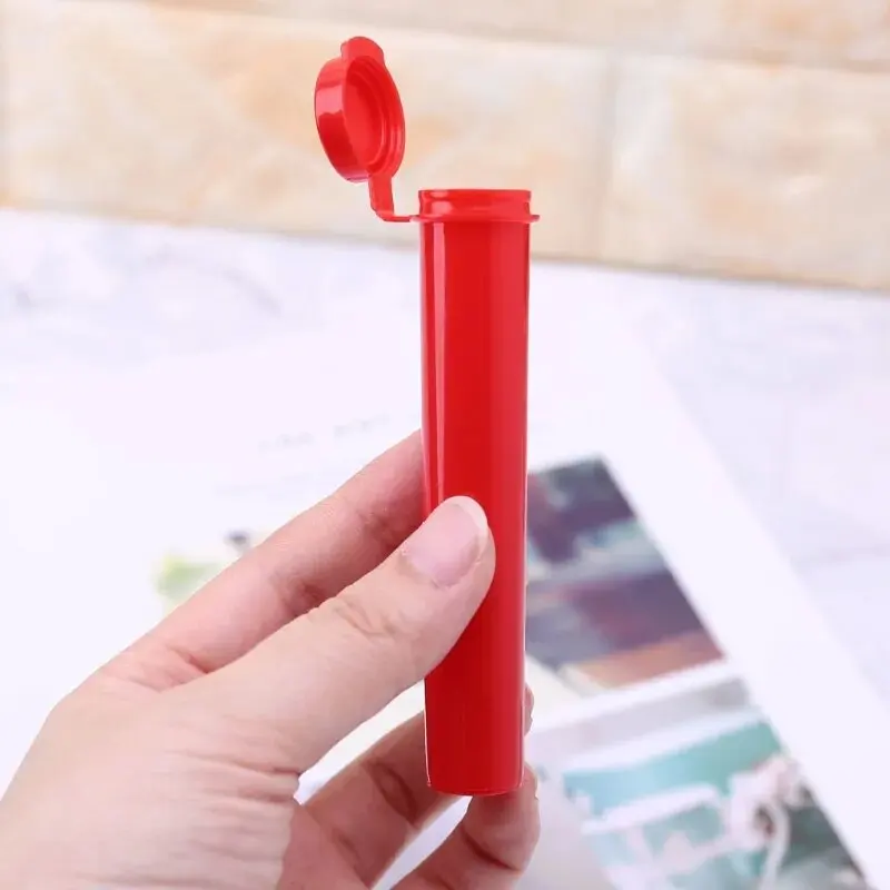 Custom Pre Pop Top Tube Container Child Safe 116mm 120mm Clear Plastic ...