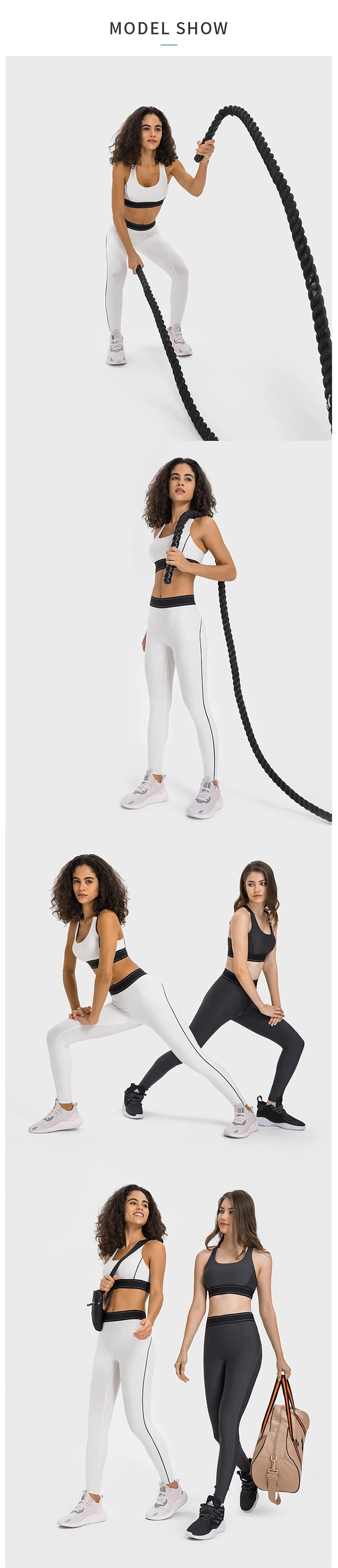 Compression Thick Exercise Outfits For Women Non See Through Yoga Sets