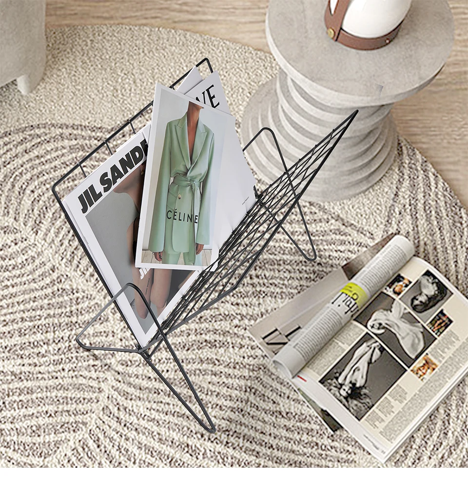 Metal Wire Magazine Newspaper Brochure Pamphlet File Collapsible ...