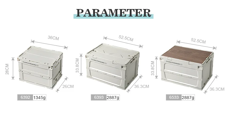 Camping Multifunctional Plastic Folding Box - Portable Storage