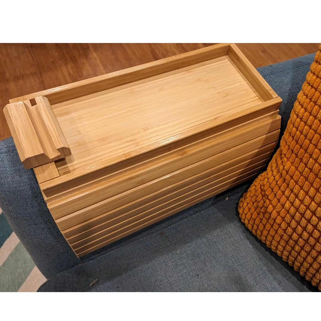 Personalized Customized Sofa Arm Tray Anti-Slip Wooden Rest Table ...