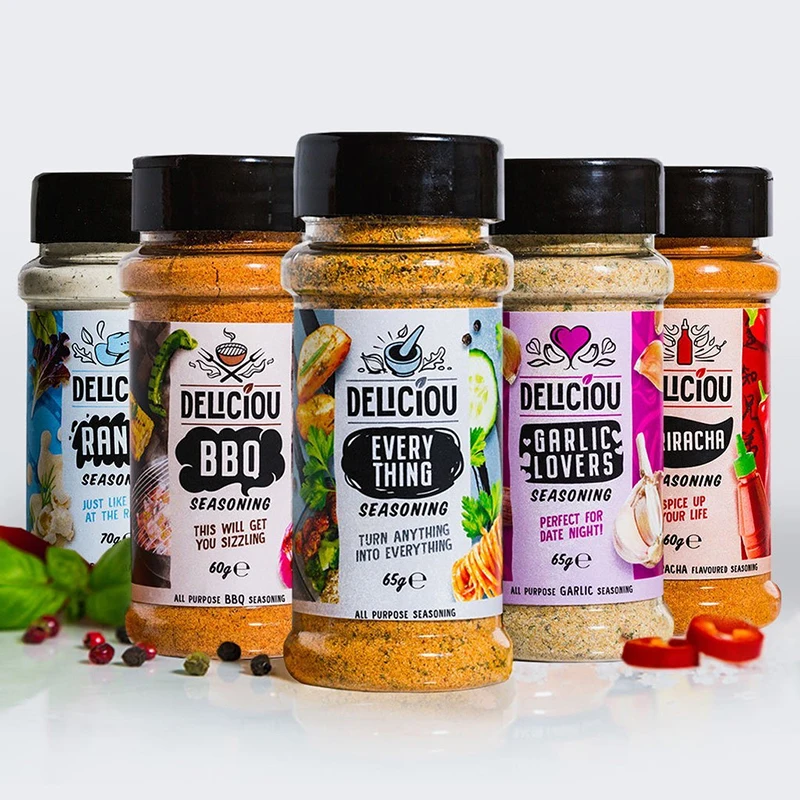 Factory Outlet Custom 50pc Printing Food Spices Seasoning Jar ...