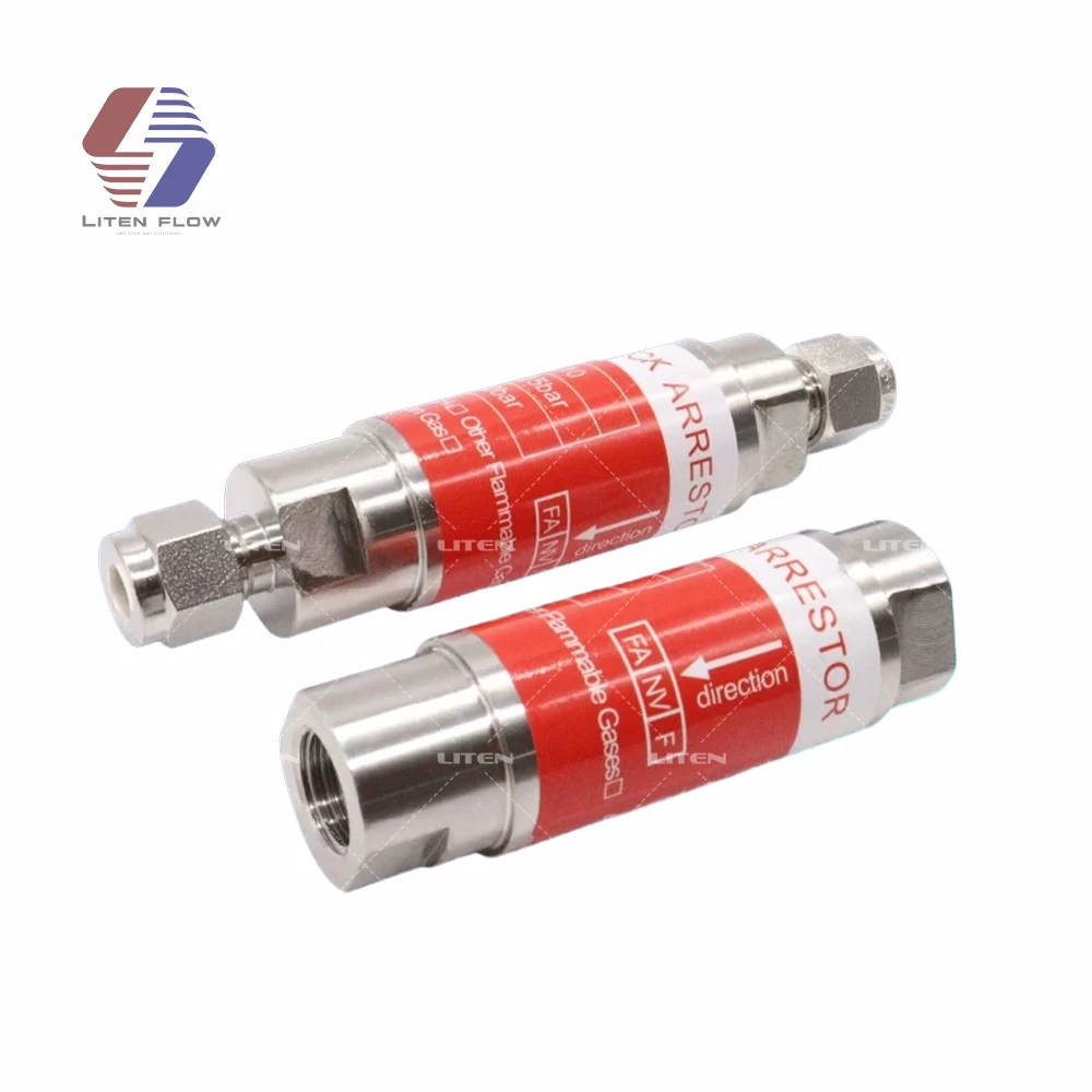 Laboratory Inline Flashback Arrestor - LITEN 316L Stainless Steel