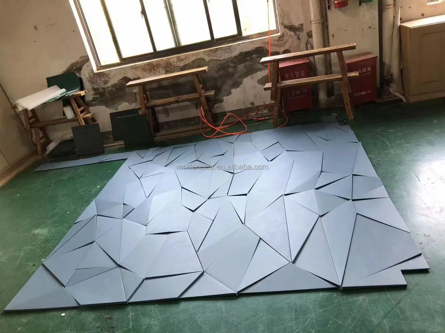 Hotel Home Decoration 3D Leather Carved Backdrop Panels