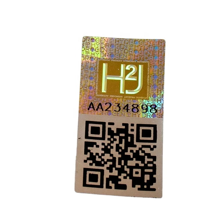 Custom Design Adhesive Qr Code Serial Number Barcode Magnetic Uv Hidden ...