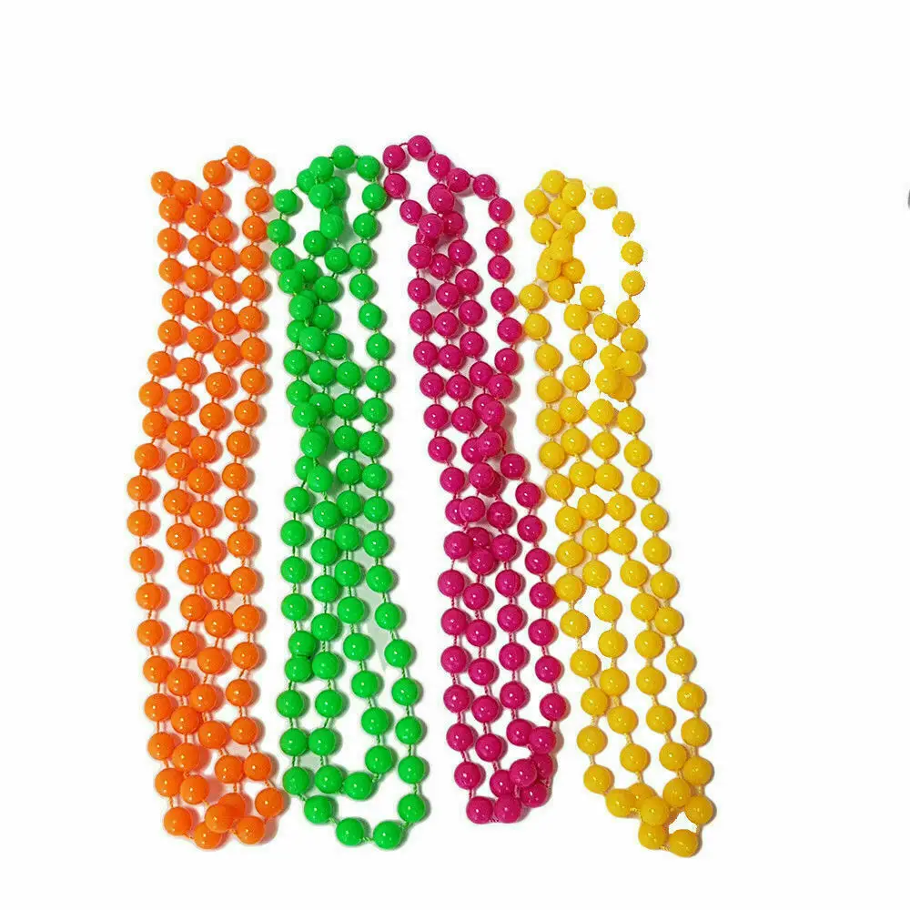Hot 1980s Bachelorette Party Women Dress-up Costume 4 Pcs Plastic Bead ...