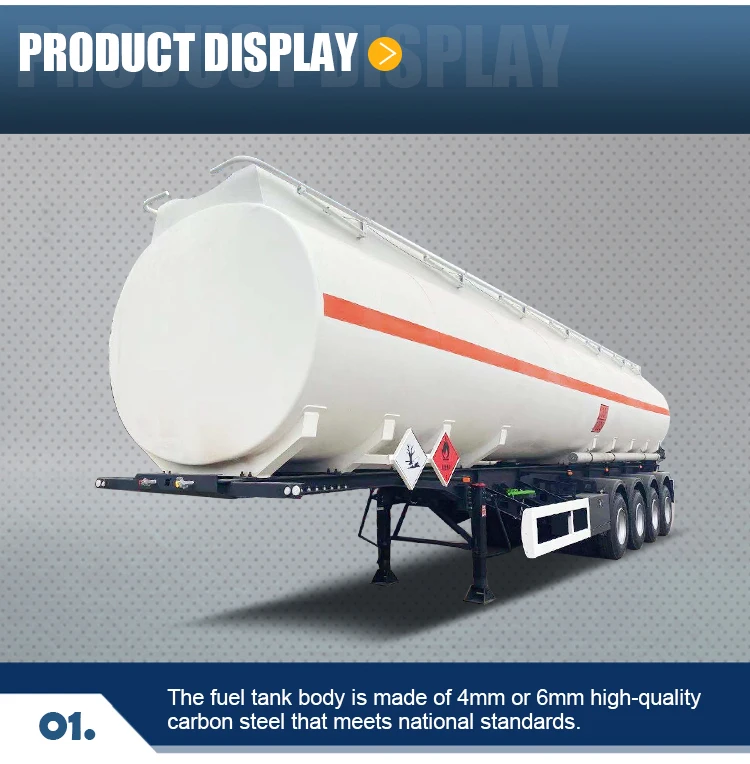 Aoheng Safety Tank Material Carbon Steel 5.0/q235 38000l Truck Tankers ...