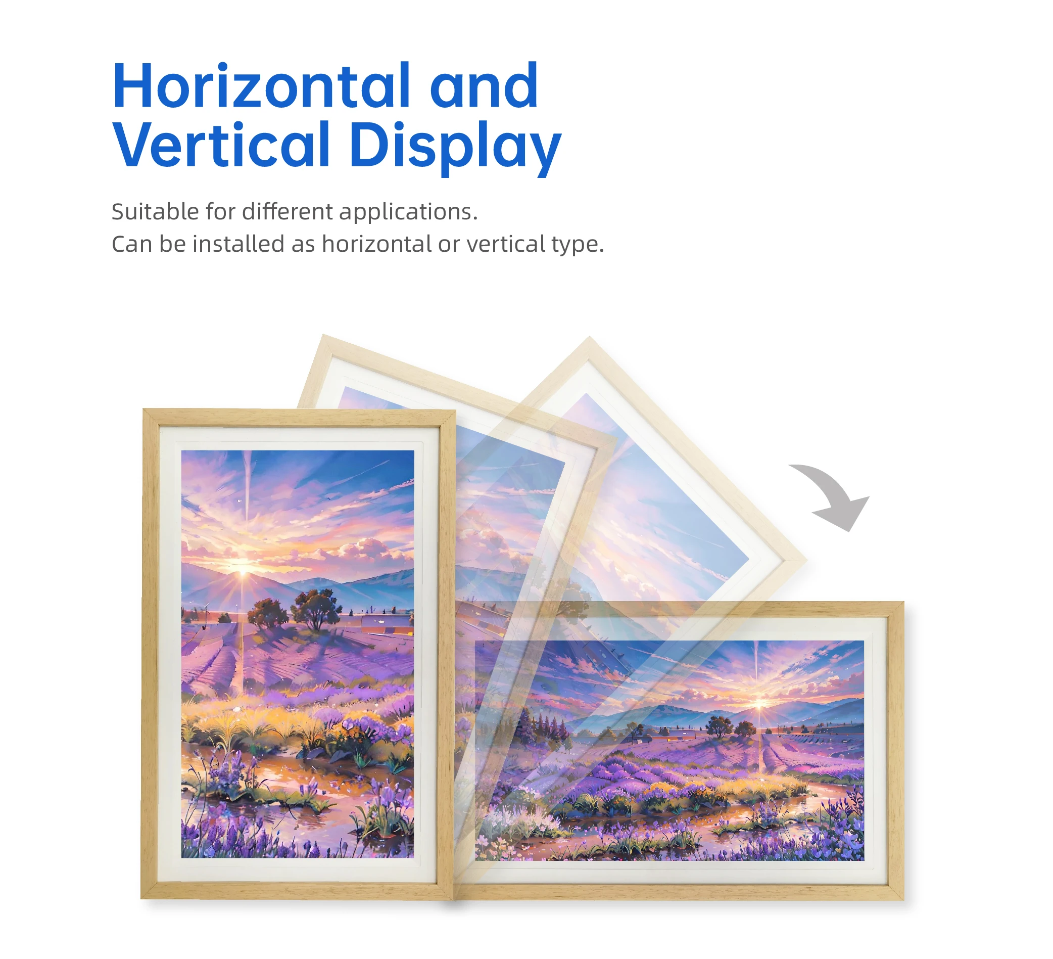 32'' Smart Electronic Picture Display Digital Art Screen Decorative ...