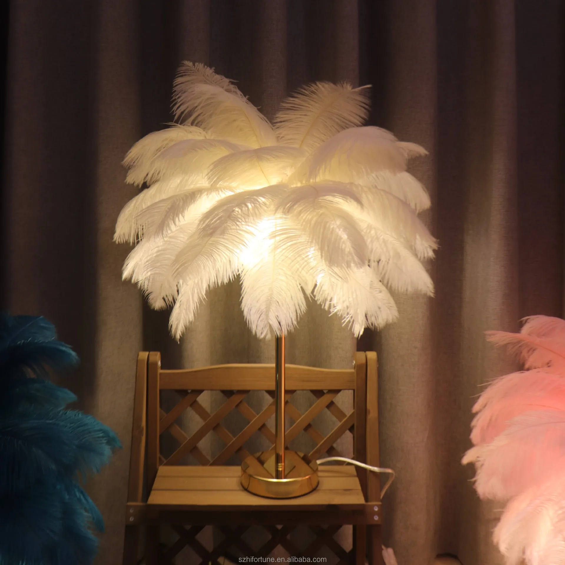 Feather Table Lamp,Feather Light,Feather Desk Lamp - Buy Feather Table ...