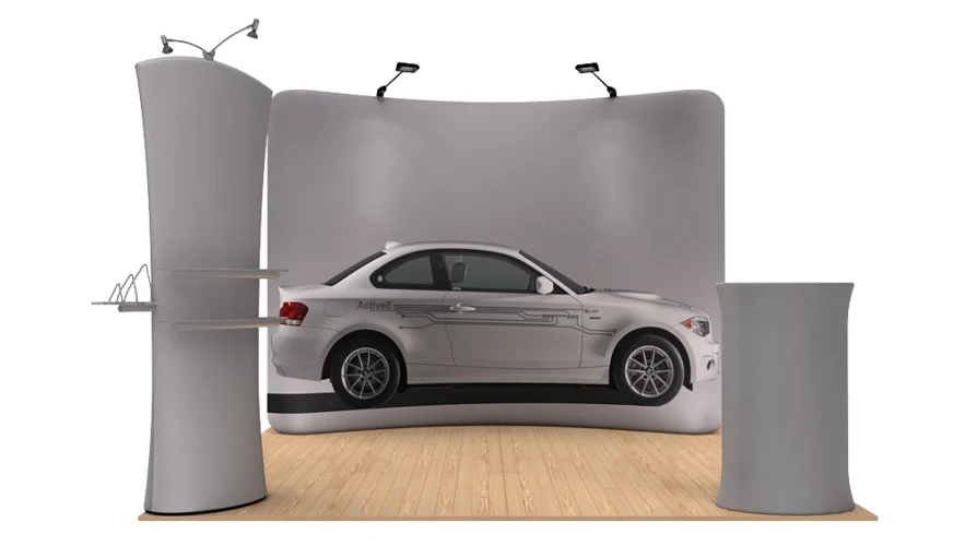 10ft Advertising Promotional Tension Fabric Backdrop Display