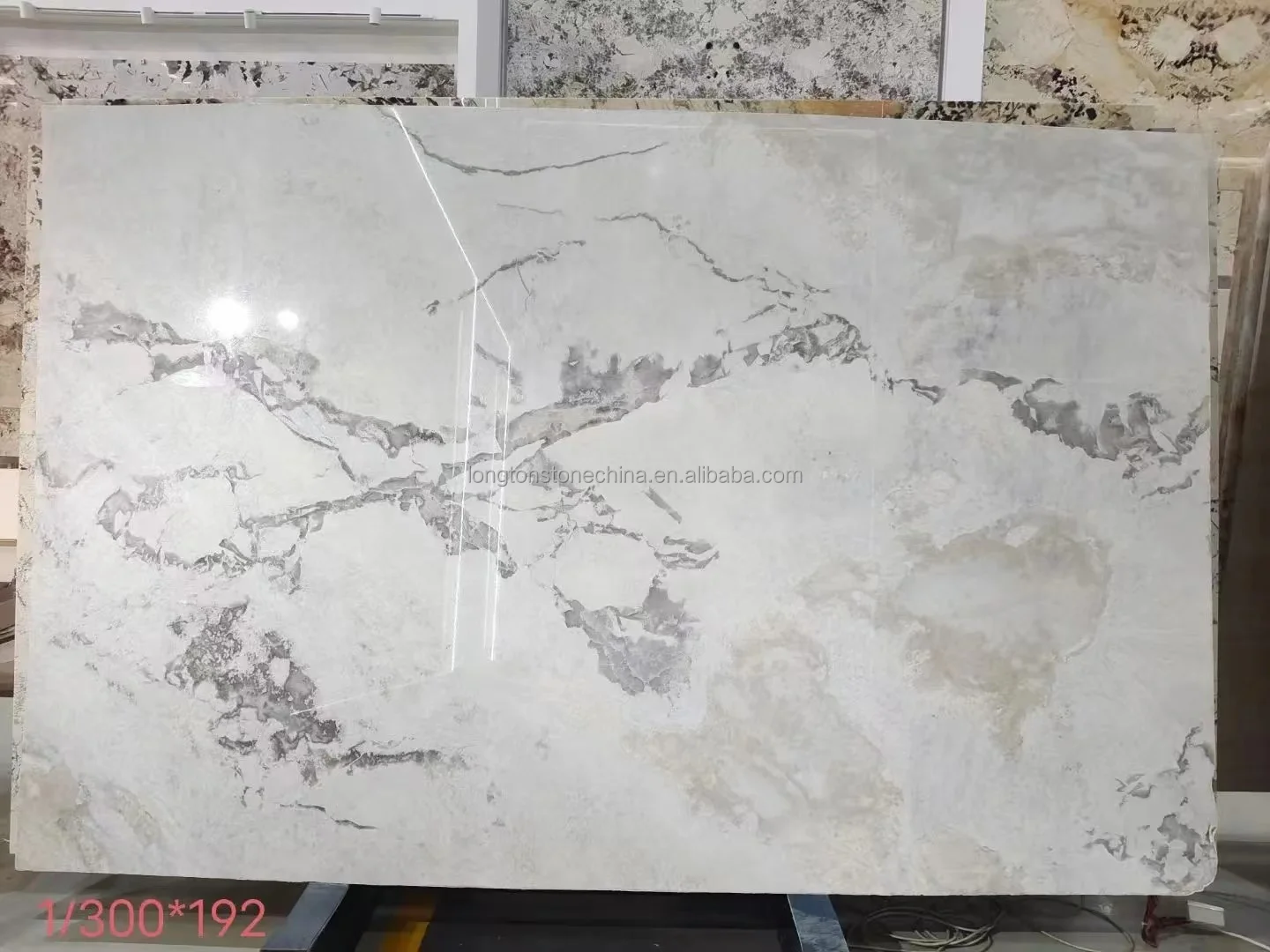 Luxury Italian Dover White Marble Slab Price Translucent Marmara ...