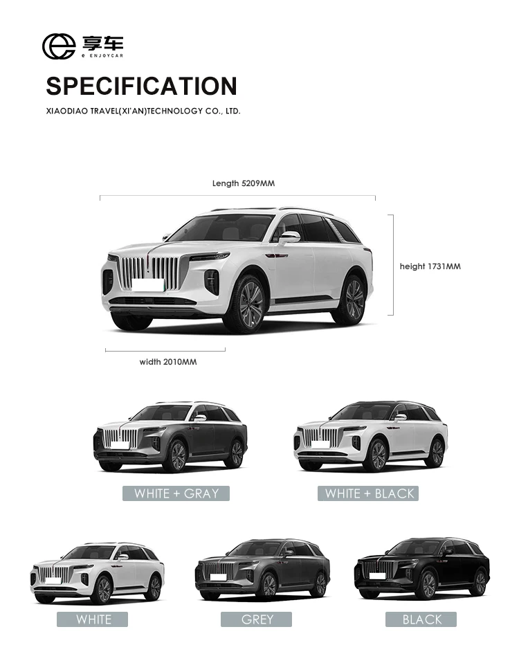 2023 Hongqi Ehs9 Made In China Suv Ev Automobile 7-seat Dual Motor ...