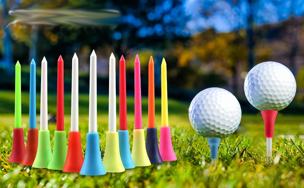 Wholesale Funny Colorful Plastic Golf Ball Tee Height Adjustable Golf ...