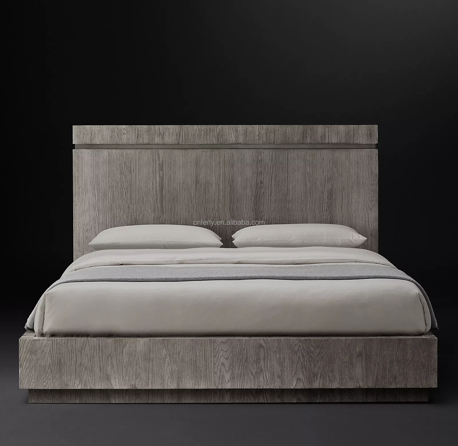 Luxury Modern Home Furniture Hotel Bed Living Room Reclaimed Panel Bed ...