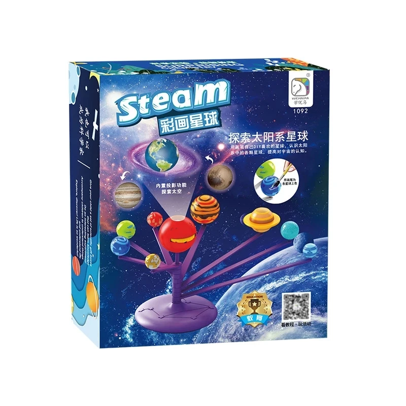 Solar System Nine Planets Model Science Kit Kids Diy Assembly ...
