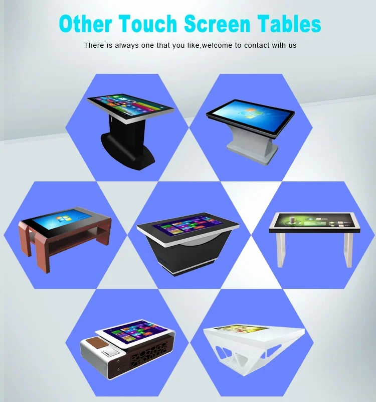 Interactive Screen Desk Smart Coffee Lcd Display Touch Table For ...