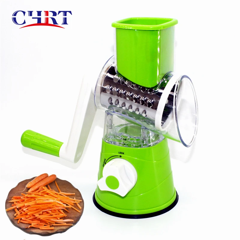 CHRT 2022 3-In1 Spinning Hand-Cranked Manual Carrot Shredder
