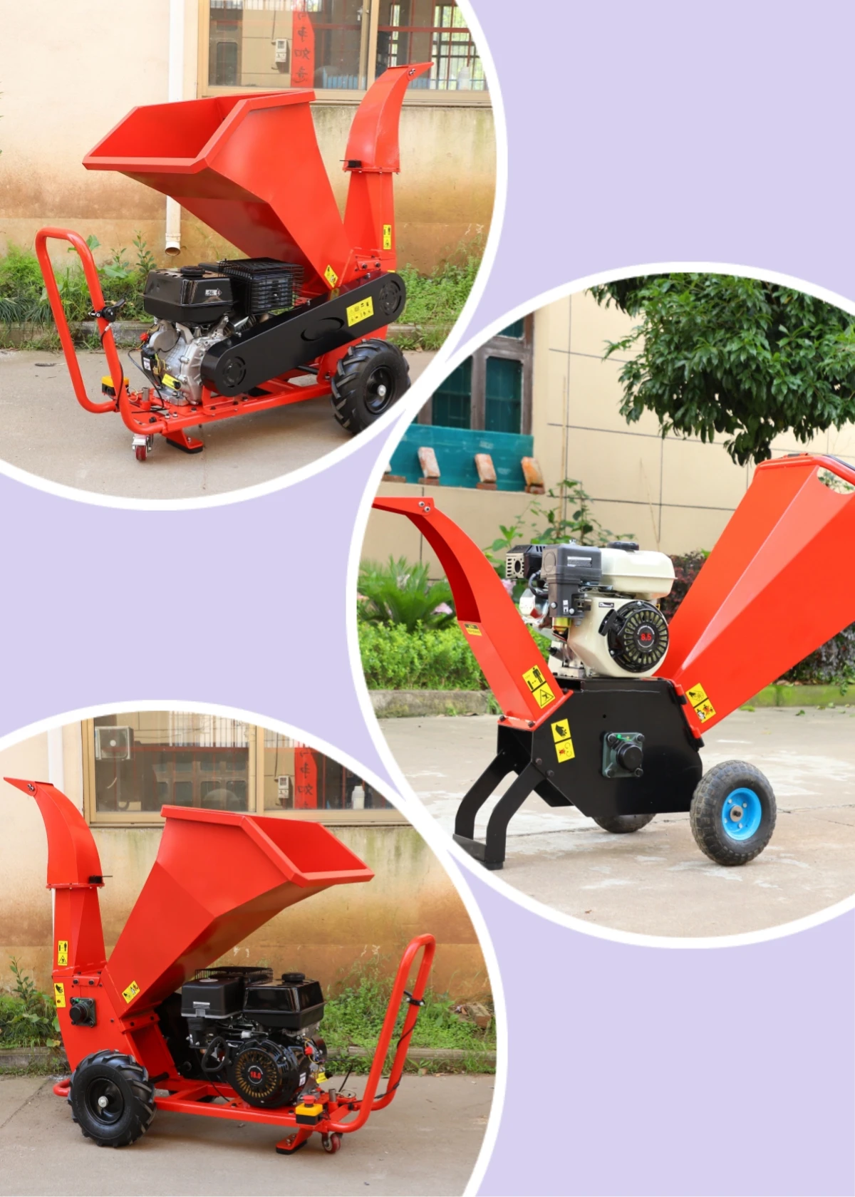 China 6 Inch Hydraulic Wood Chipper Industrial Diesel Wood Chipper ...