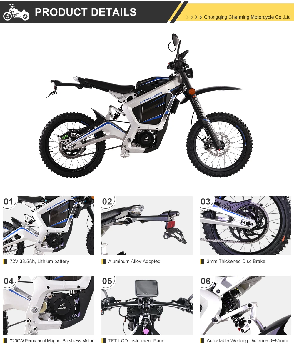 CHAMP批发Talaria 8000W电动自行车3000W越野越野车待售| Alibaba.com