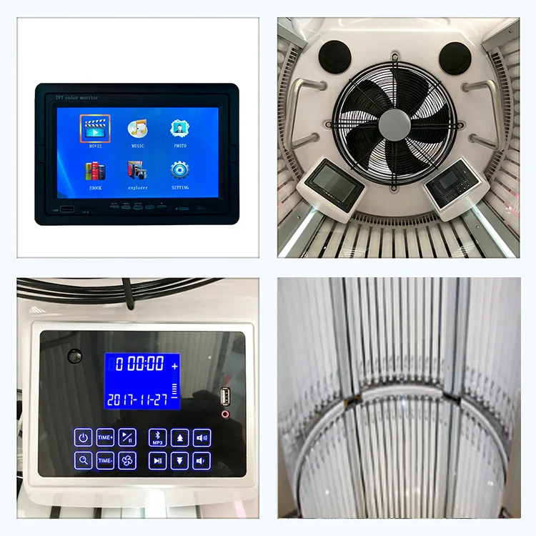 Cosmedico Rubino Collarium Solarium F10R Whole Body Vertical Tanning ...