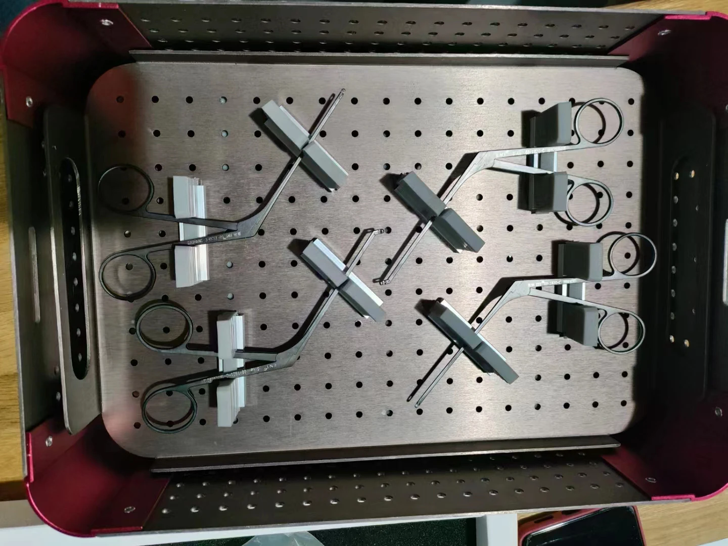 Stainless Steel Arthroscopy Instruments & Sterilization Box