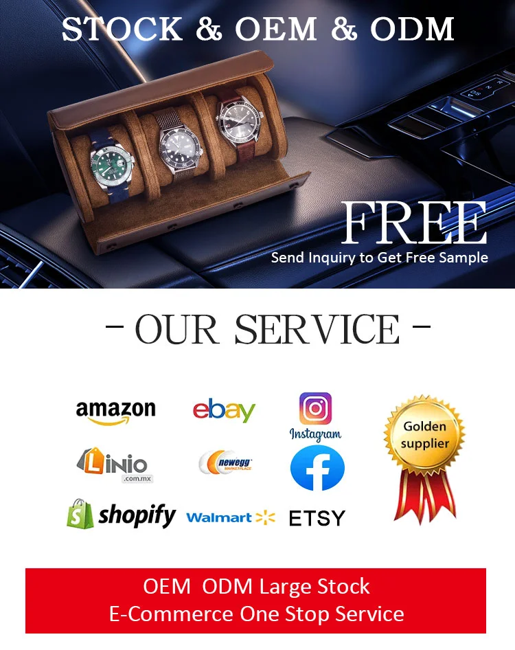 Gift Single Packaging Storage Case Watch Pillow Square Handmade Custom Logo Luxury Wood Watch ...