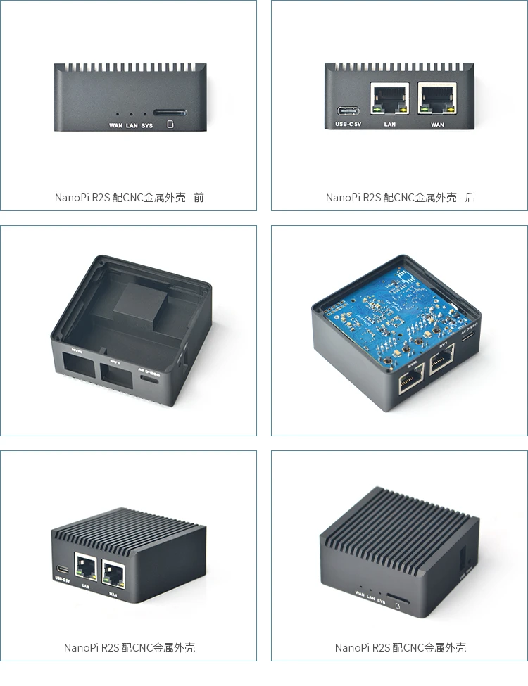 Nanopi R2S - Mini Router with Dual Gigabit Ports & 1GB Memory
