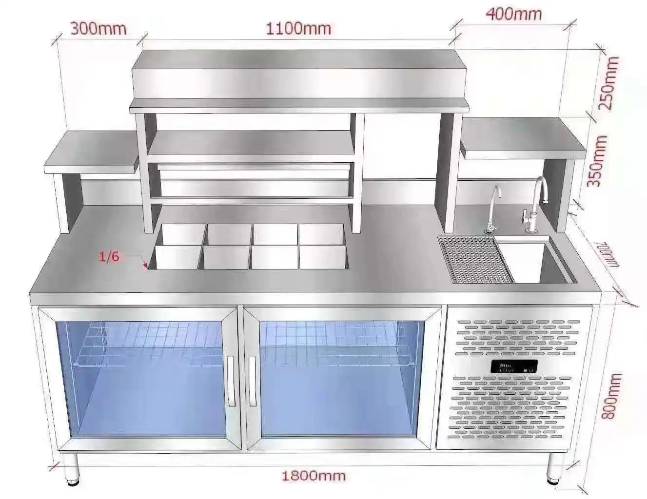 Fest Customized Boba Tea Counter Milk Tea Counter Bubble Tea Shop ...