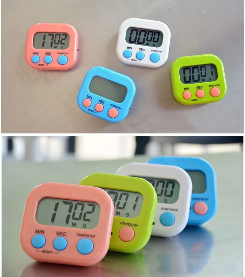 Large Screen LCD Electronic Kitchen Timer with Positive Negative ...