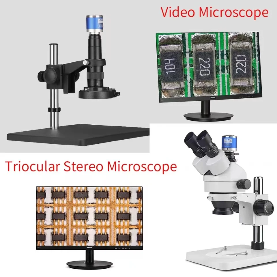 4K 48MP Trinocular Microscope Camera - ULTRA HD CCD CMOS