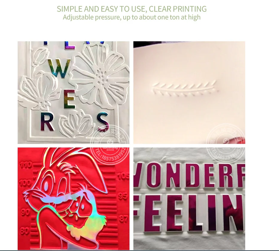 3d Concave Convex Heat Press Embossing Machine For Fabric T Shirt ...